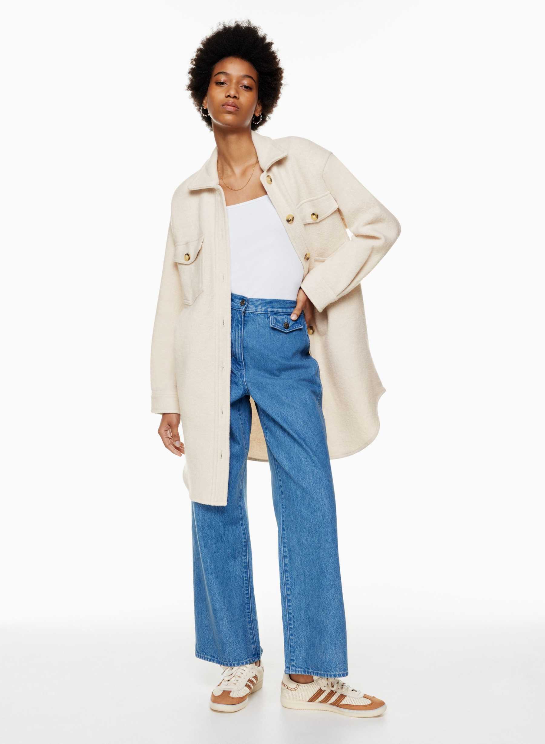 Wilfred Free THE GANNA™ LONG SHIRT JACKET | Aritzia CA