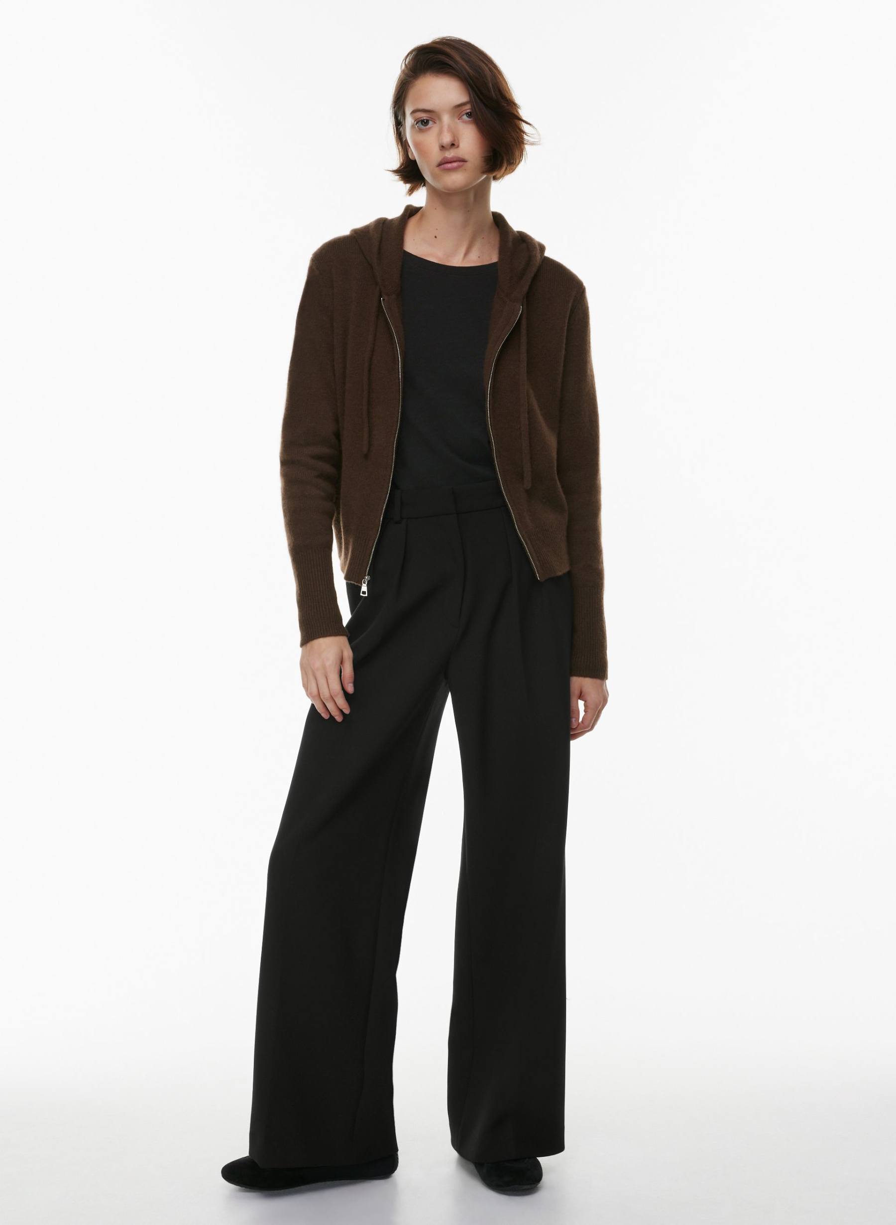 The Group by Babaton LUXE CASHMERE HOODED ZIP-UP | Aritzia CA