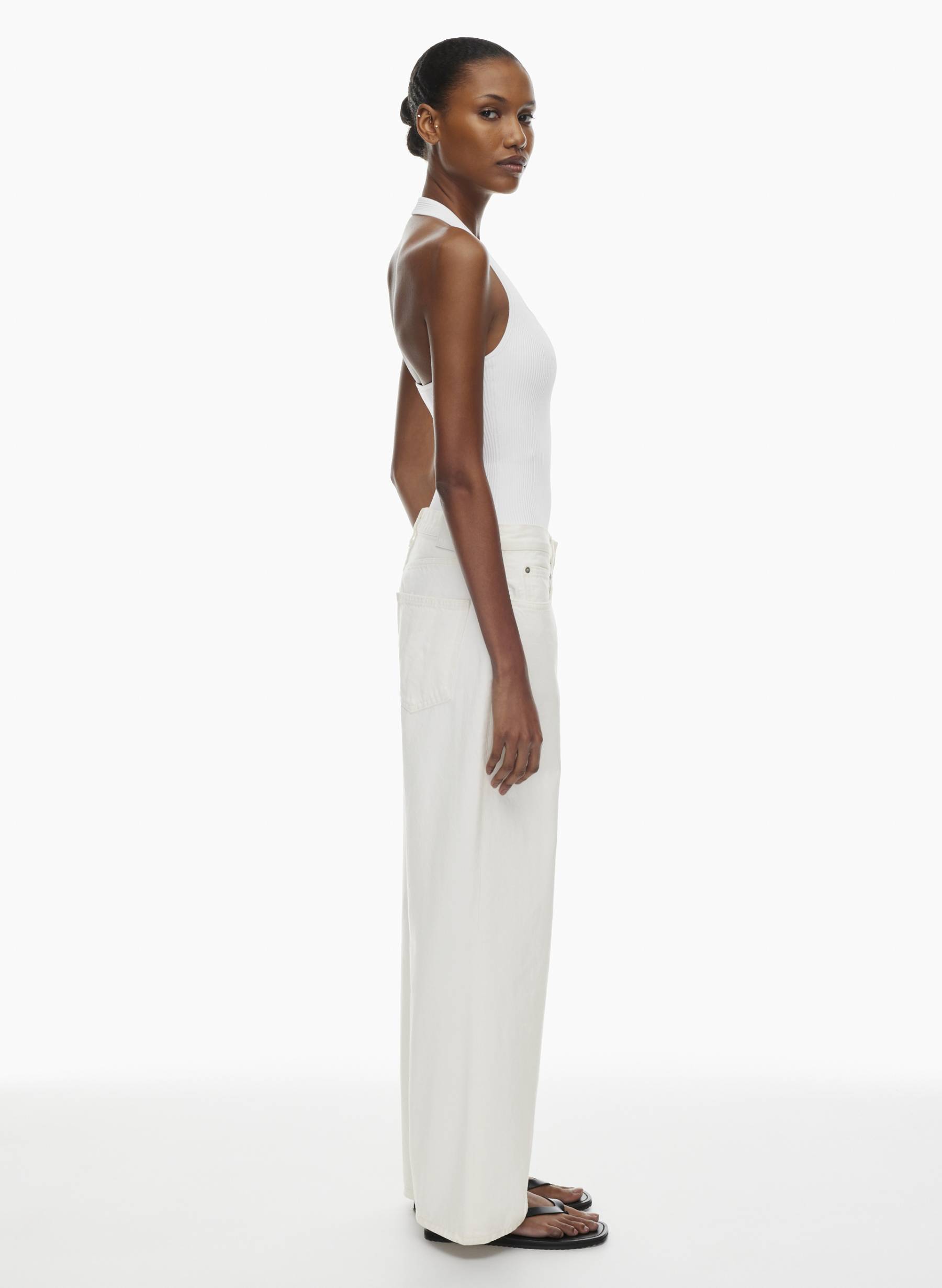 Babaton SCULPT KNIT HIGHLIGHT HALTER TOP | Aritzia CA