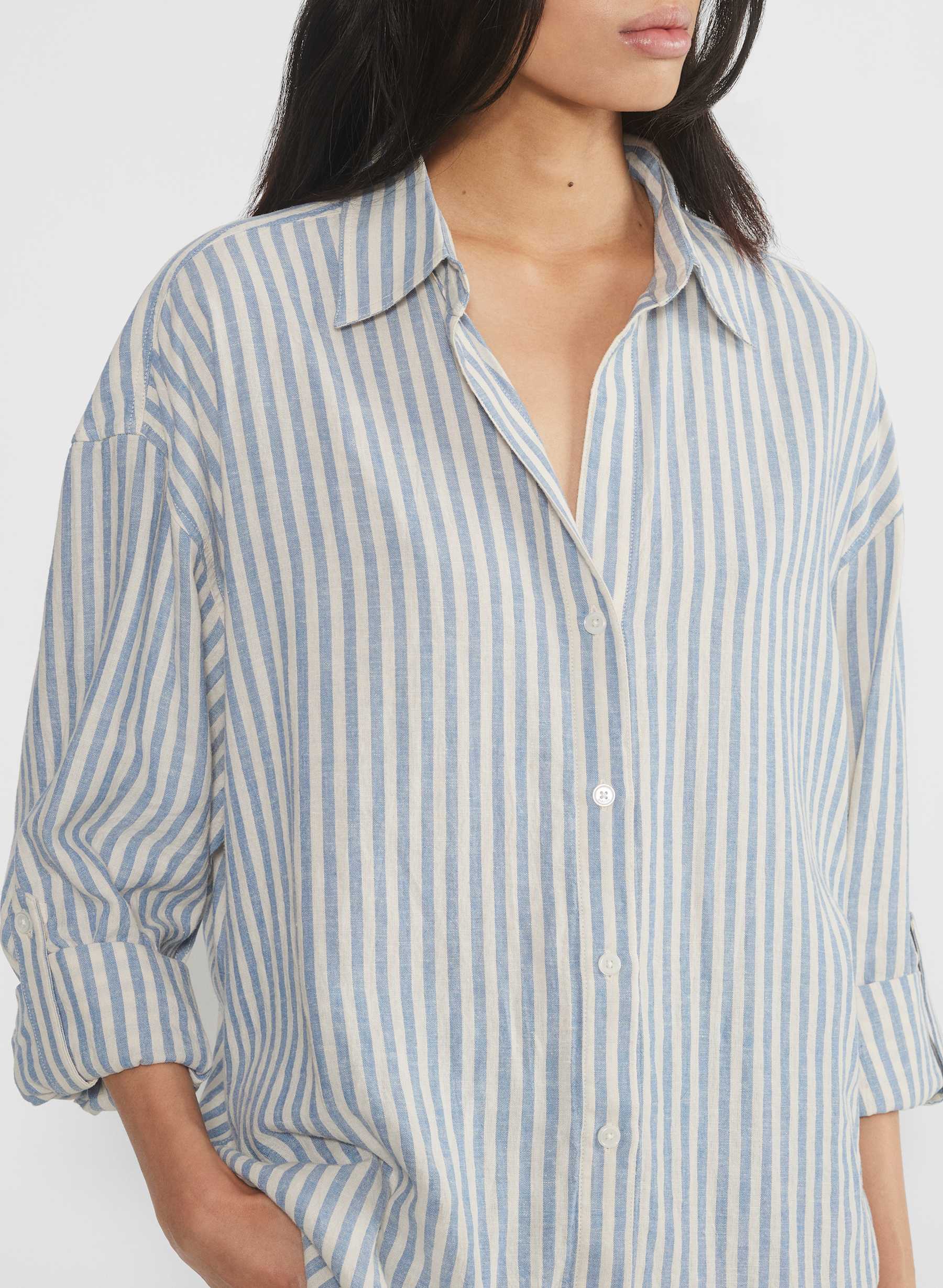 Babaton ARCHIVE LINEN SHIRT | Aritzia CA