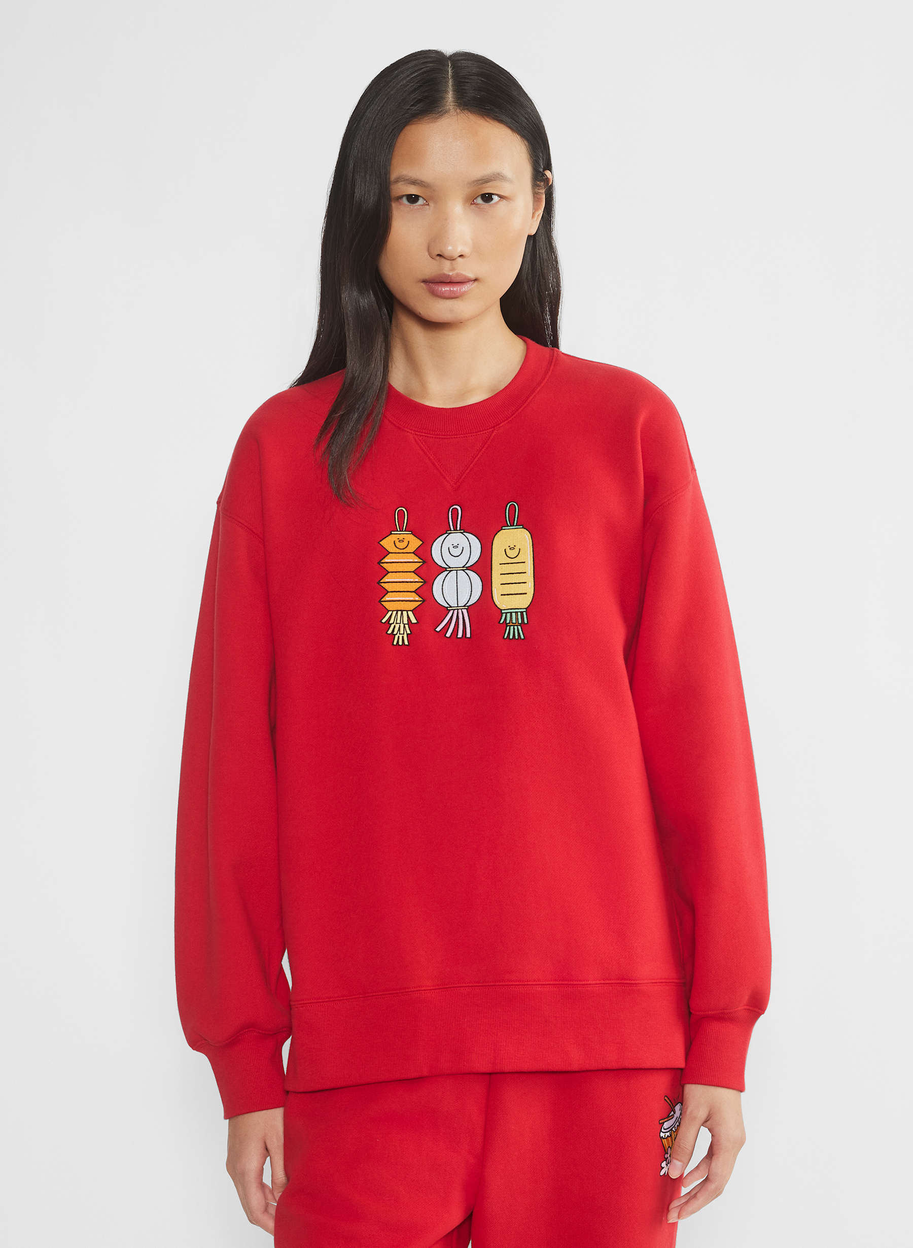 Aritzia Community LUNAR NEW YEAR BOYFRIEND CREW SWEATSHIRT