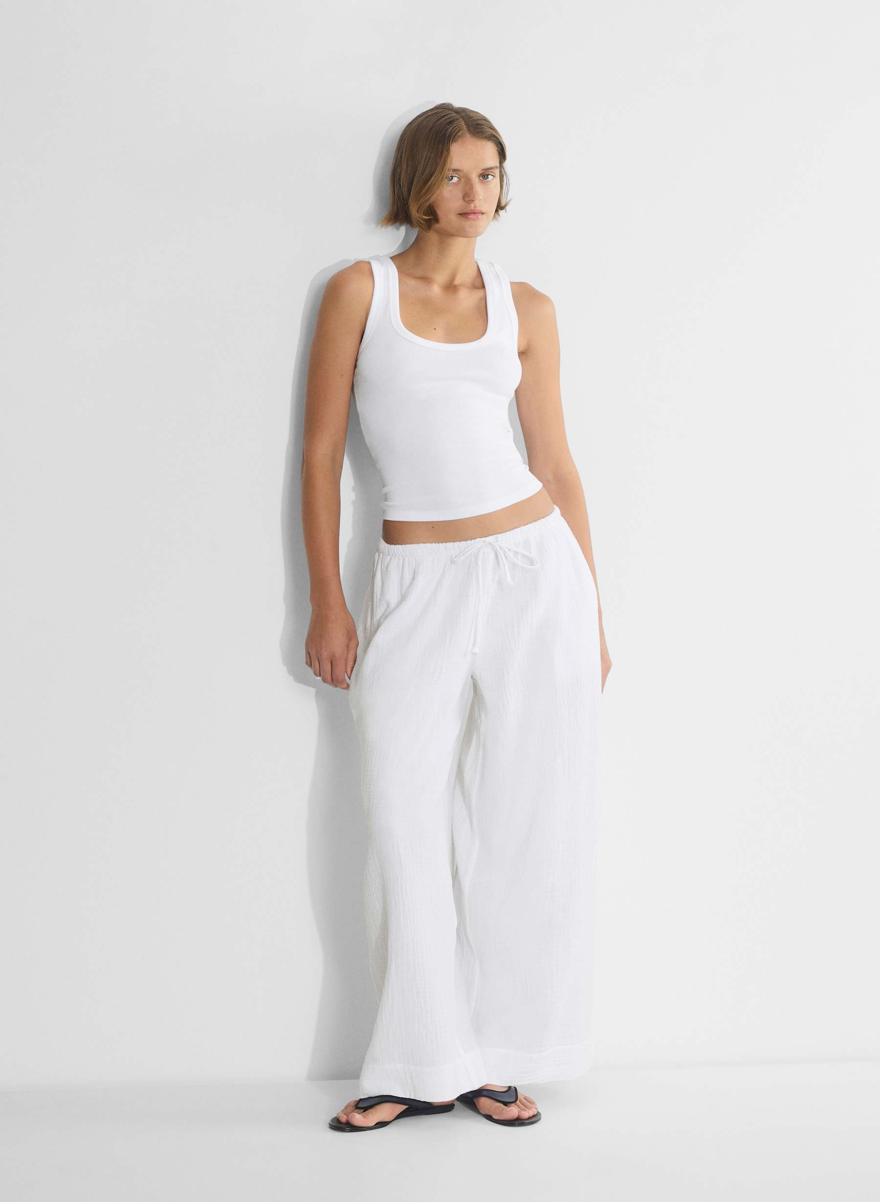Little Moon AIRPLUSH COTTON™ COASTAL PALAZZO PANT | Aritzia CA