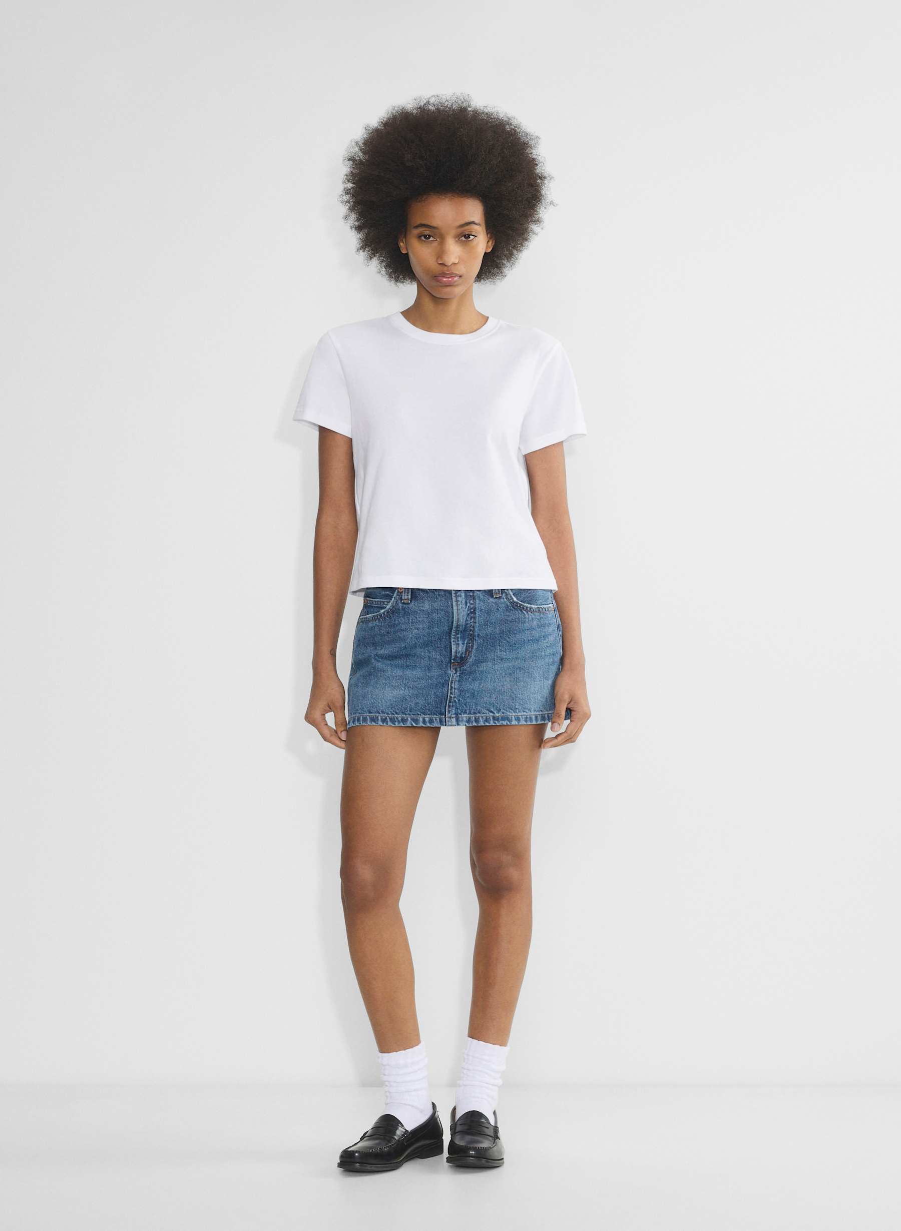 Denim Forum THE ‘90S VINTAGE MICRO DENIM SKIRT | Aritzia CA