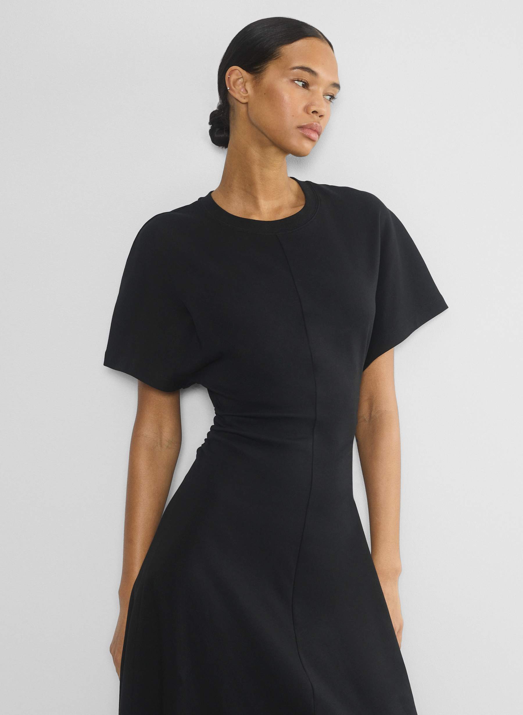 Babaton INTERLOCK COTTON ELEVATOR DRESS | Aritzia US