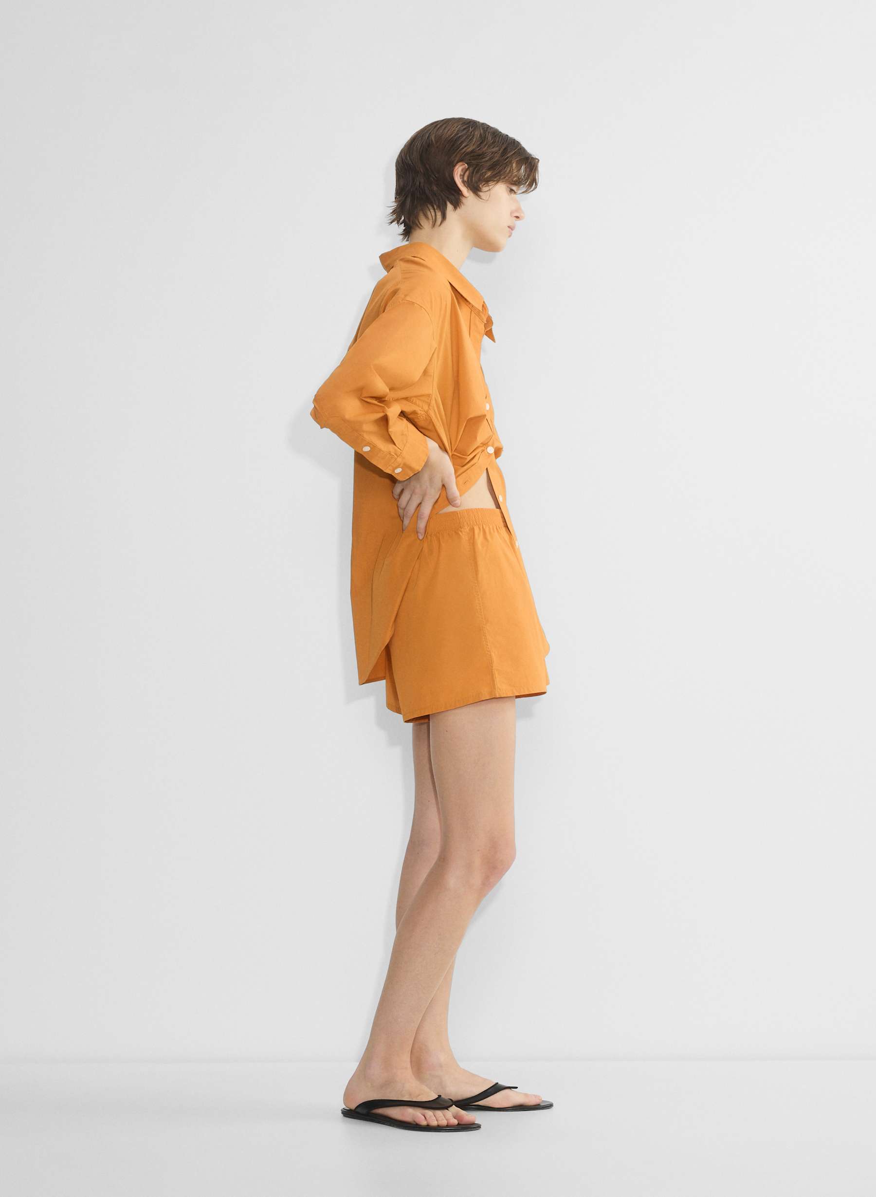 Wilfred Free HI-RISE POPLIN BOXER SHORT | Aritzia CA
